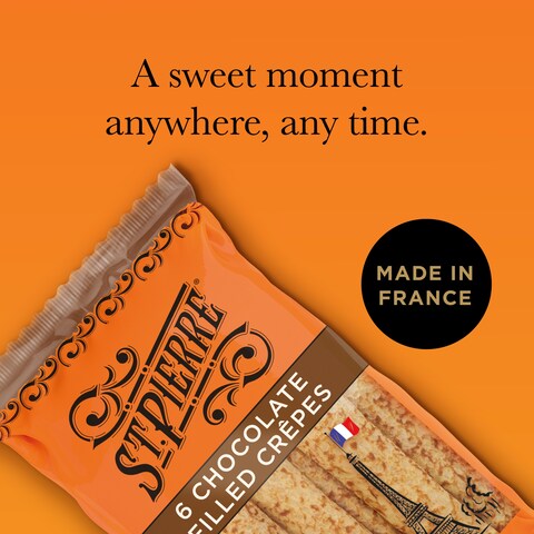 St Pierre Chocolate Filled French Crepes 6 Pack - Tesco Groceries