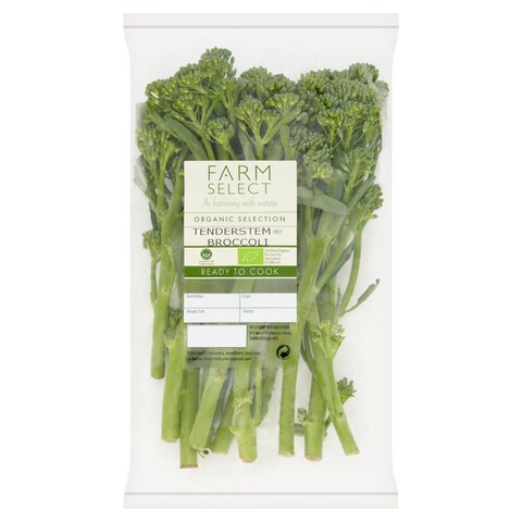 Farm Select Organic Tender Stem Broccoli 200G - Tesco Groceries