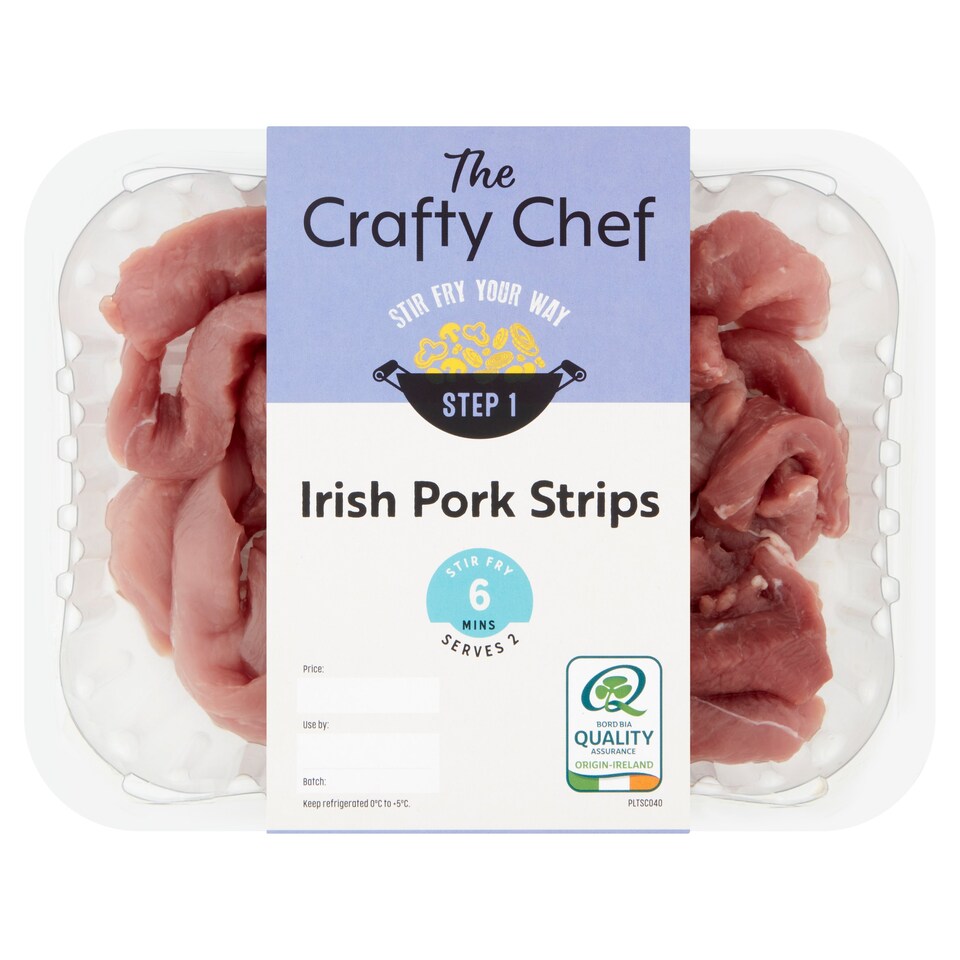 The Crafty Chef Irish Pork Strips 250G - Tesco Groceries