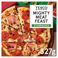Tesco Stonebaked Mighty Meat Feast Pizza 327g - Tesco Groceries