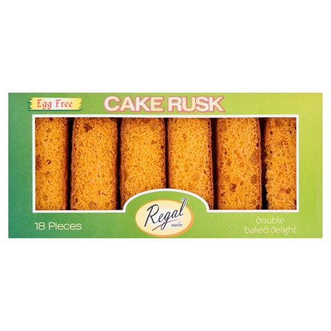 Regal Bakery Egg Free Cake Rusk 18 Pieces 378g - Tesco Groceries