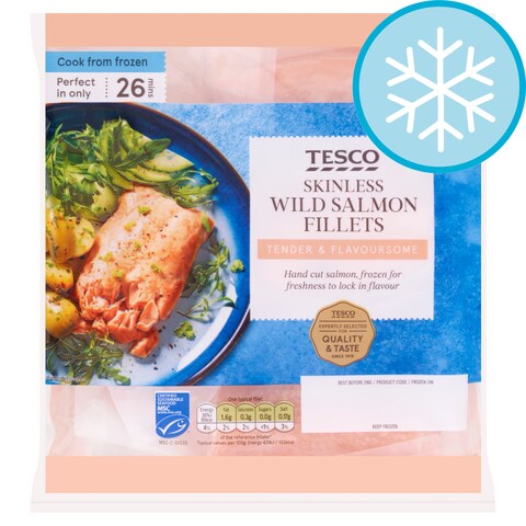 Tesco 4 Wild Salmon Fillets 330G - Tesco Groceries