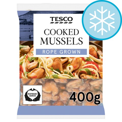 Tesco Cooked Mussels 400G - Tesco Groceries