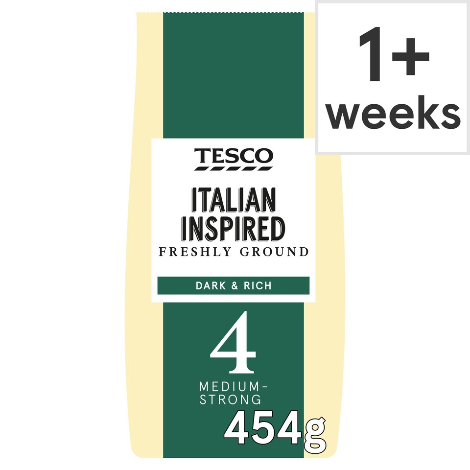 Tesco Italian Inspired Blend Ground Coffee 454G - Tesco Groceries