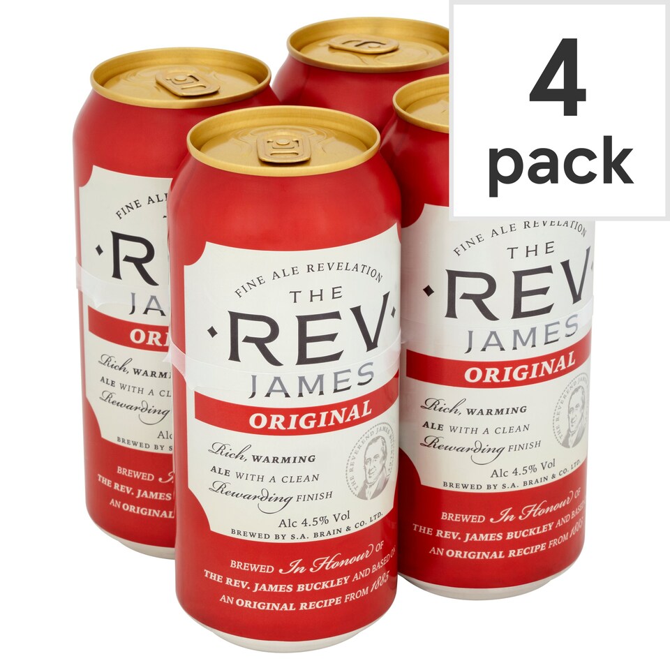 Brains Reverend James 4X440ml - Tesco Groceries