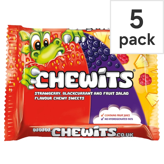 Chewits Multipack 5 Pack 150G - Tesco Groceries
