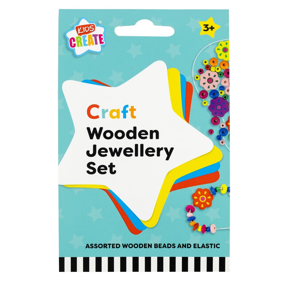 Kids Create Wooden Jewellery set - Tesco Groceries