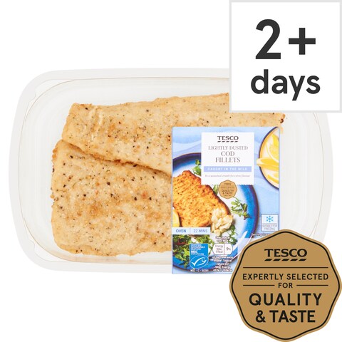 Tesco Lightly Dusted Cod Fillets 255G - Tesco Groceries