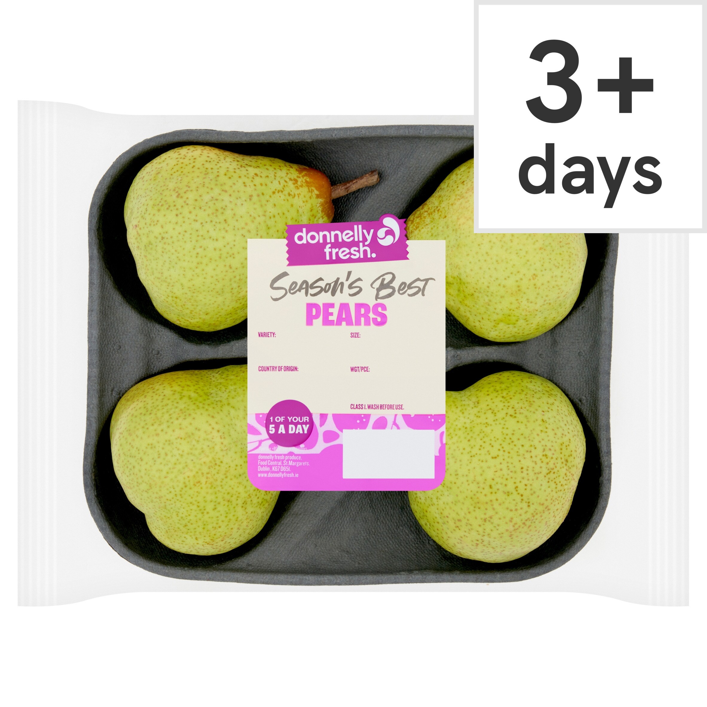 Donnelly Fresh Season's Best Pear 4pk - Tesco Groceries