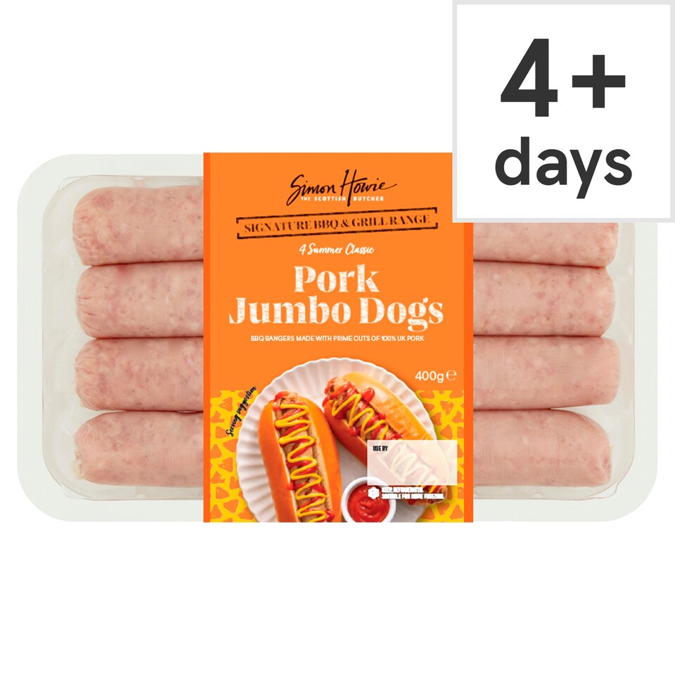 Simon's Choice 4 Classic Pork Jumbo 400G - Tesco Groceries