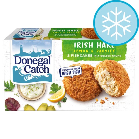 Donegal Catch 2 Hake Lemon Parsley Fish Cakes 270G - Tesco Groceries