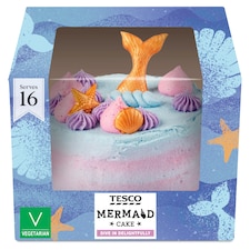 Tesco Mermaid Cake Serves 16 - Tesco Groceries