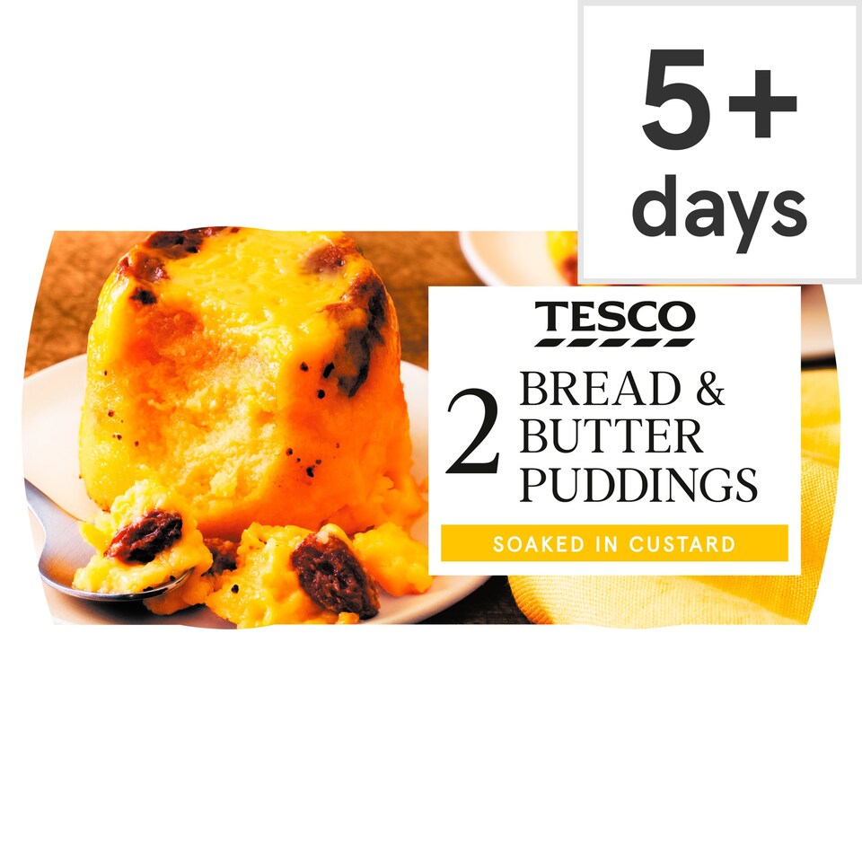 Tesco Bread & Butter Puddings 2 X 120G - Tesco Groceries