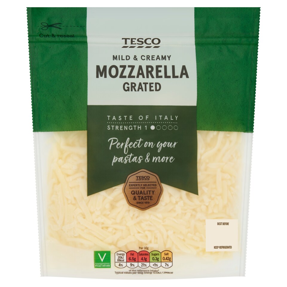Tesco Grated Mozzarella 250G - Tesco Groceries