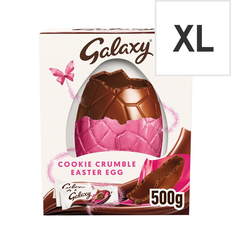 Galaxy Cookie Crumble Easter Egg 500G - Tesco Groceries