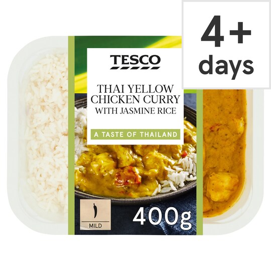 Tesco Thai Yellow Chicken Curry With Js/Rice 400G - Tesco Groceries