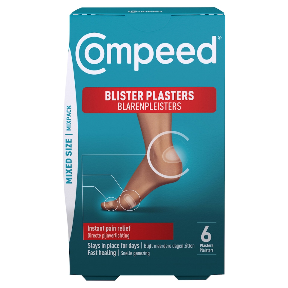 Compeed Blister Plasters Mixed Size 6 Pack - Tesco Groceries