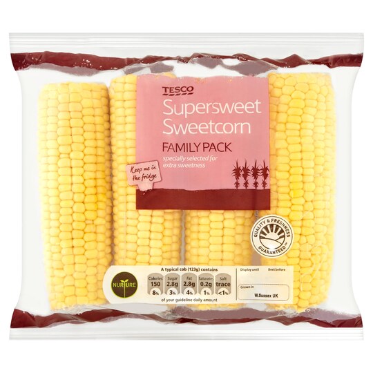 T.Supersweet Sweetcorn Family 4 Pack Class 1 - Tesco Groceries