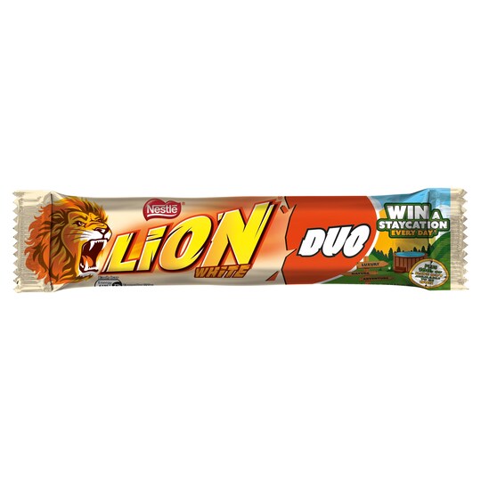 Nestle White Lion Bar Duo Pack 60G - Tesco Groceries