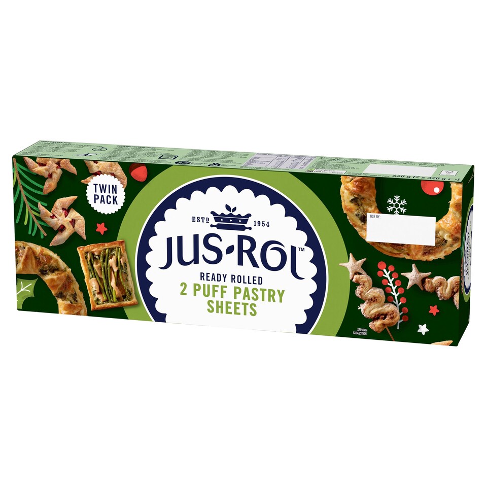 Jus-Rol Puff Pastry Ready Rolled 640G - Tesco Groceries