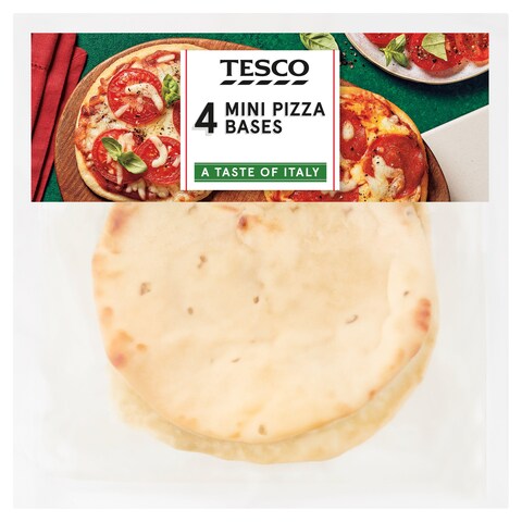 Tesco Mini Pizza Bases 4 Pack - Tesco Groceries