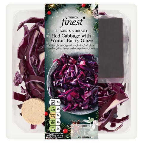 Tesco Finest Red Cabbage with Winter Glaze 300g - Tesco Groceries