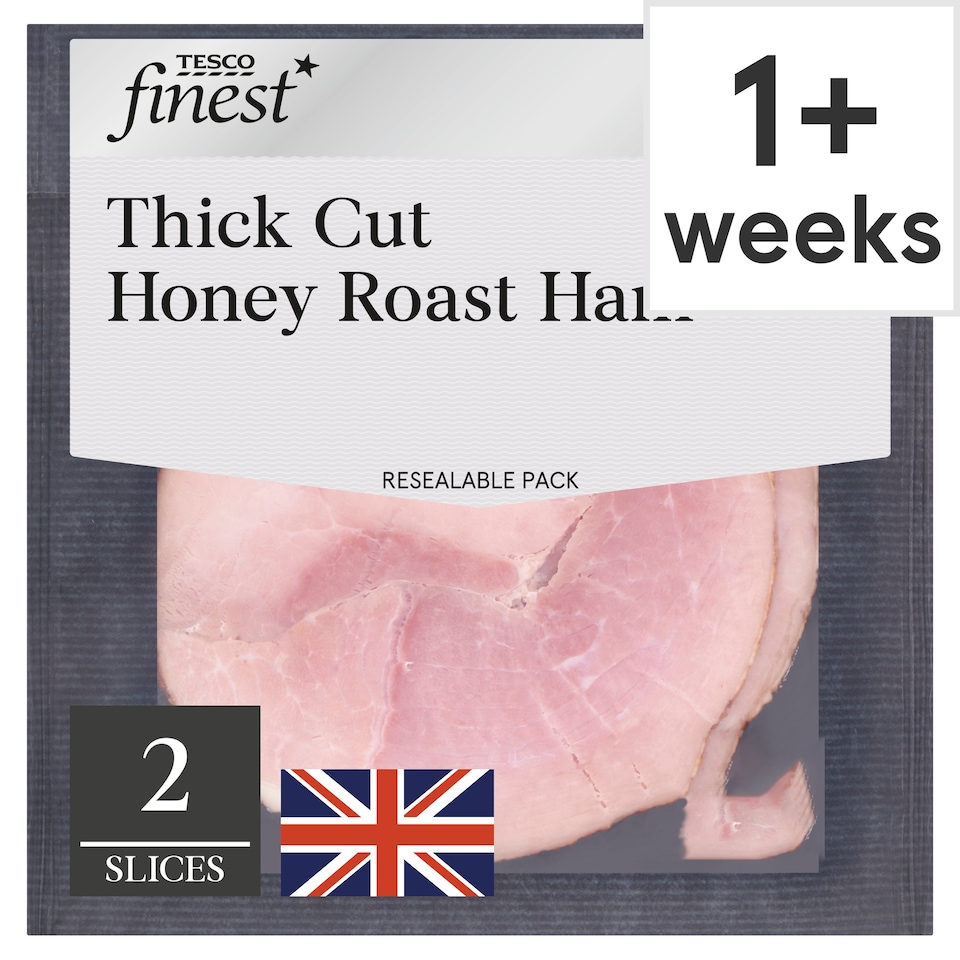 Tesco Finest Thick Cut Honey Roast Ham 100G - Tesco Groceries