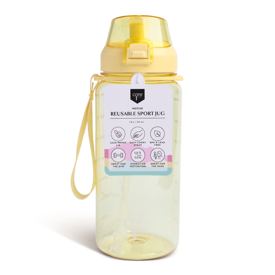 Core Kitchen Yellow Motive Sport Bottle 1.6L - Tesco Groceries