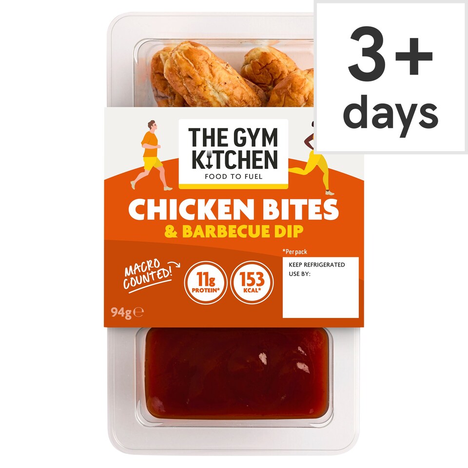 The Gym Kitchen Chicken Sausages with BBQ Dip 94g - Tesco Groceries