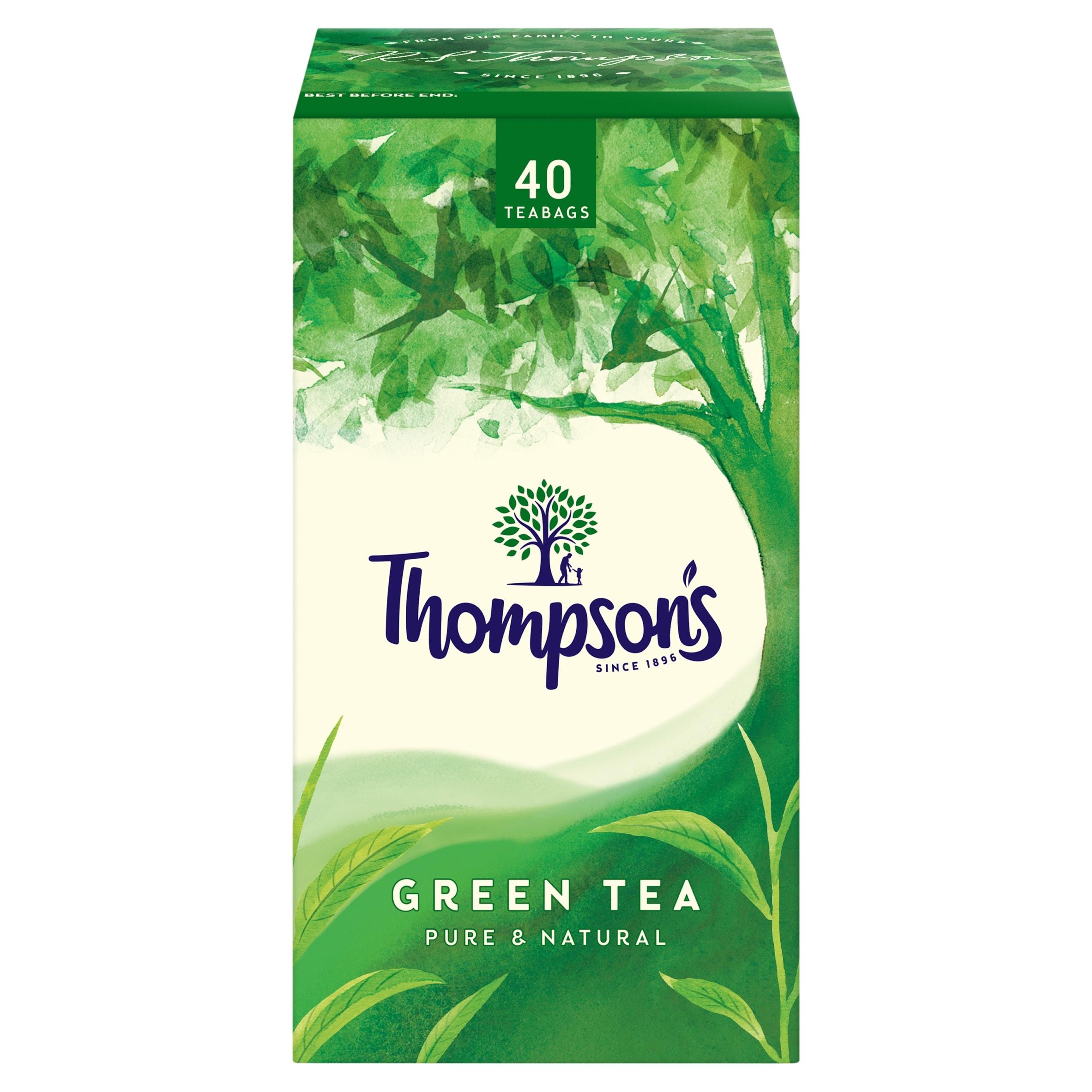 Thompson's Green Tea 40'S 80G - Tesco Groceries