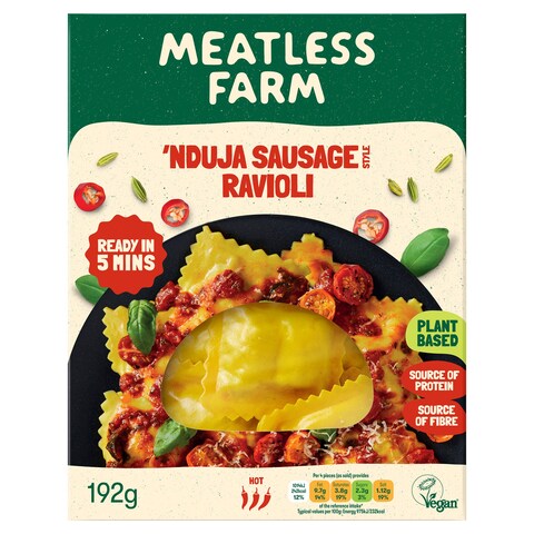 Meatless Farm No-Duja Ravioli 192g - Tesco Groceries