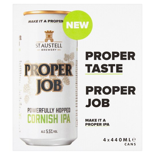 Proper Job Cornish Ipa 4 X 440Ml - Tesco Groceries