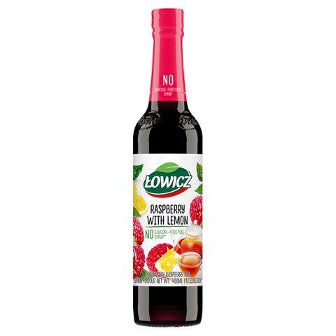 Lowicz Raspberry & Lemon Syrup 400Ml - Tesco Groceries