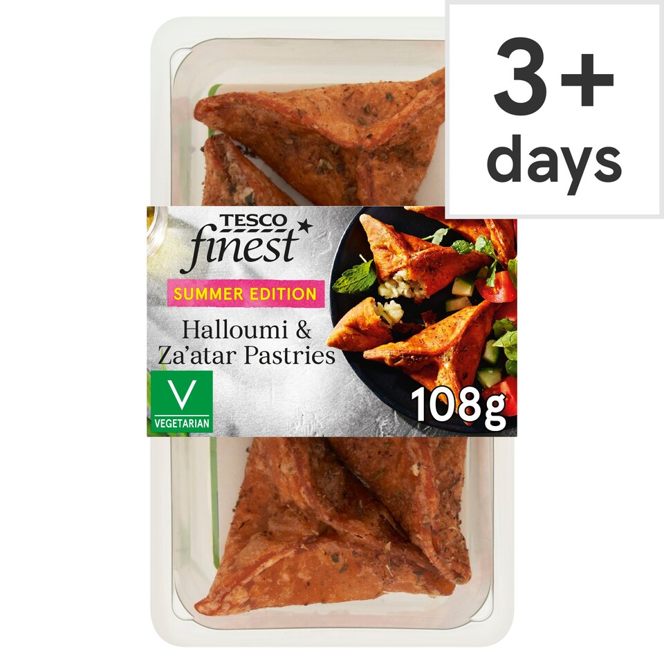 Tesco Finest Halloumi & Za'atar Pastries 108g - Tesco Groceries