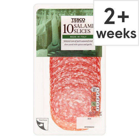 Tesco 10 Salami Slices 100G - Tesco Groceries