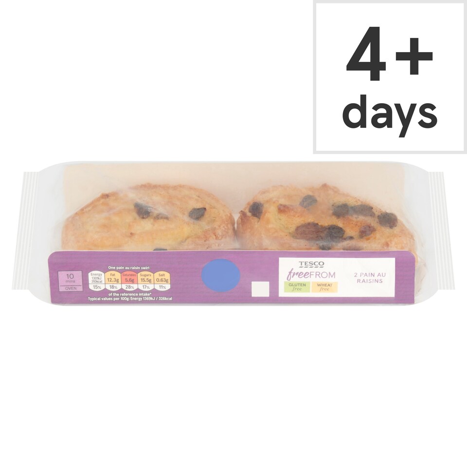 Tesco Free From 2 Pain Au Raisin - Tesco Groceries