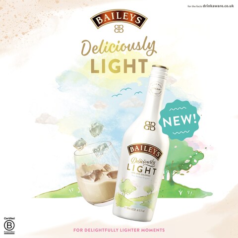 Baileys Deliciously Light Irish Cream Liqueur Bottle 16.1% 70Cl - Tesco ...