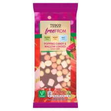Tesco Free From Popping Candy & Mallow Choc. Bar 120G - Tesco Groceries