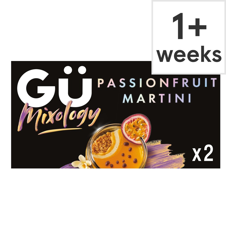 Gu Mixology Passionfruit Martini Dessert 2X89.5G - Tesco Groceries