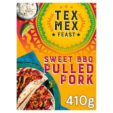 Tex Mex Feast Sweet BBQ Pulled Pork 410g - Tesco Groceries