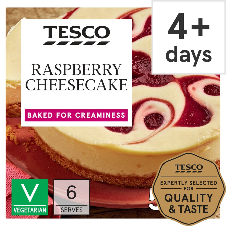 Tesco Raspberry Cheesecake 540G - Tesco Groceries