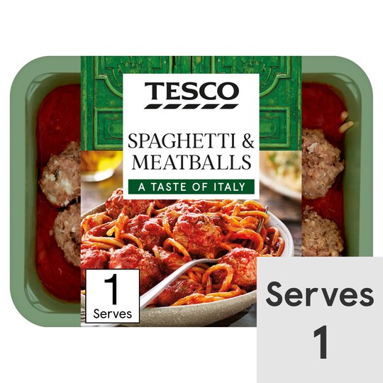 Tesco Spaghetti & Meatballs 450G - Tesco Groceries