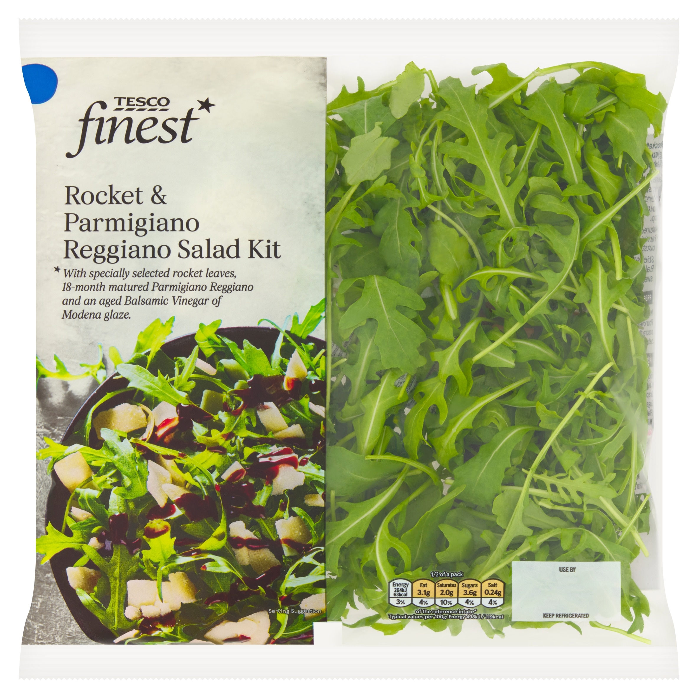 Tesco Finest Rocket & Parmesan Salad Kit 105g - Tesco Groceries