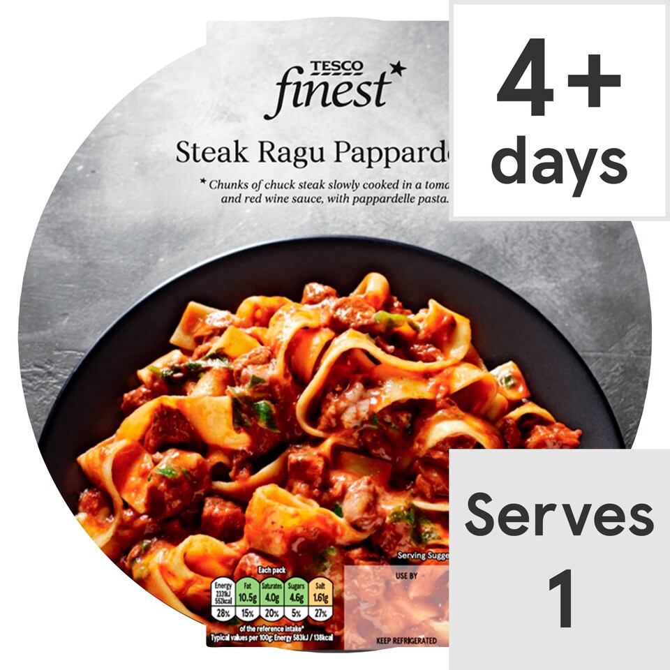 Tesco Finest Steak Ragu 400G - Tesco Groceries