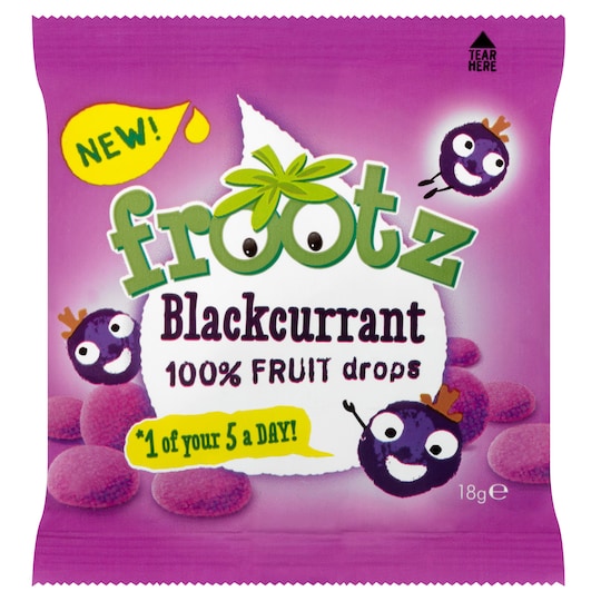 Whitworths Frootz Blackcurrant Buttons 18G - Tesco Groceries
