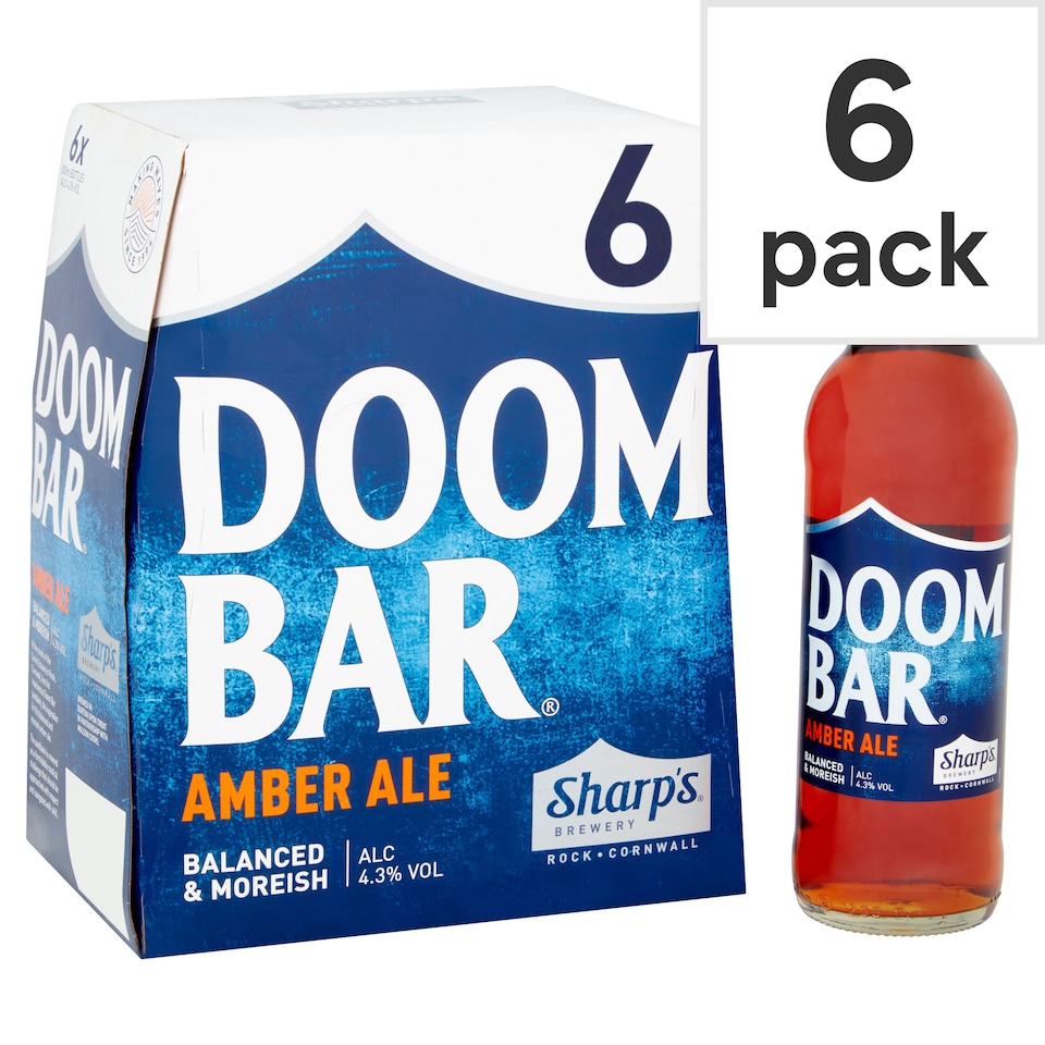 Sharp's Doom Bar Amber Ale Beer Bottle 6 x 500ml - Tesco Groceries