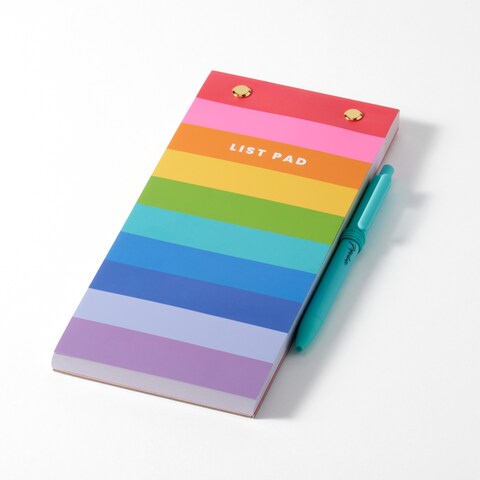 Paperchase Rainbow Daily List Pad - Tesco Groceries