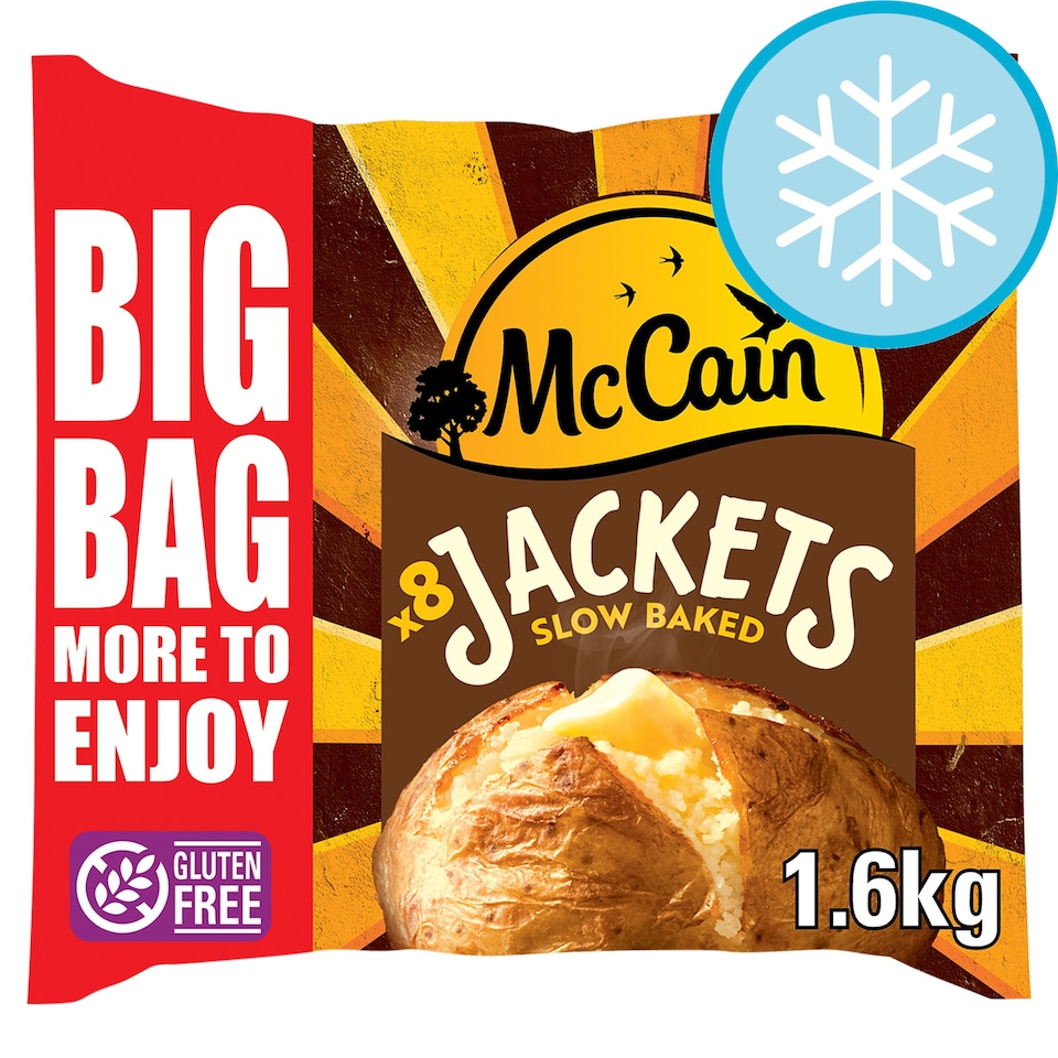 McCain 8 Baked Jacket Potatoes 1.6kg - Tesco Groceries