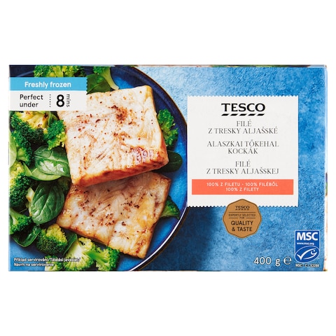 Tesco Quick-Frozen Alaskan Cod Cubes 400 g - Tesco Groceries