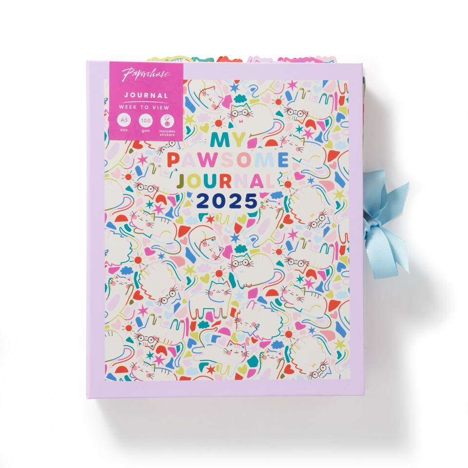 Paperchase Terazzo Cats 2025 WTV Journal - Tesco Groceries